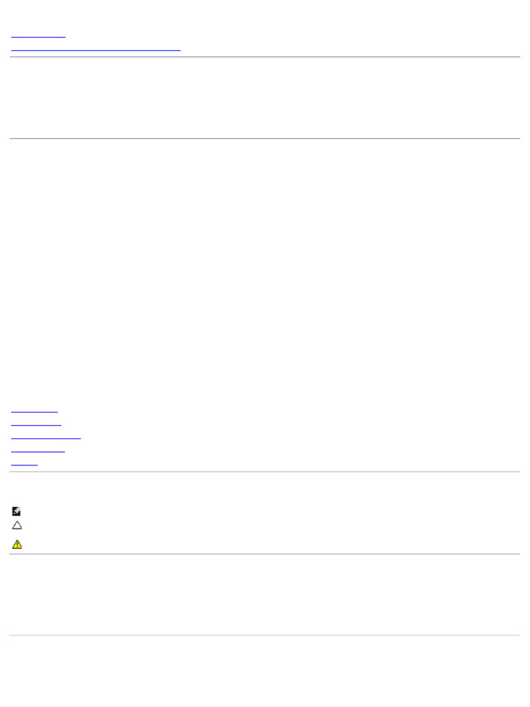 Dell U2713 Monitor User's Guide - In-Id | PDF