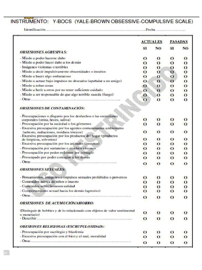 Test Yale Brown | PDF