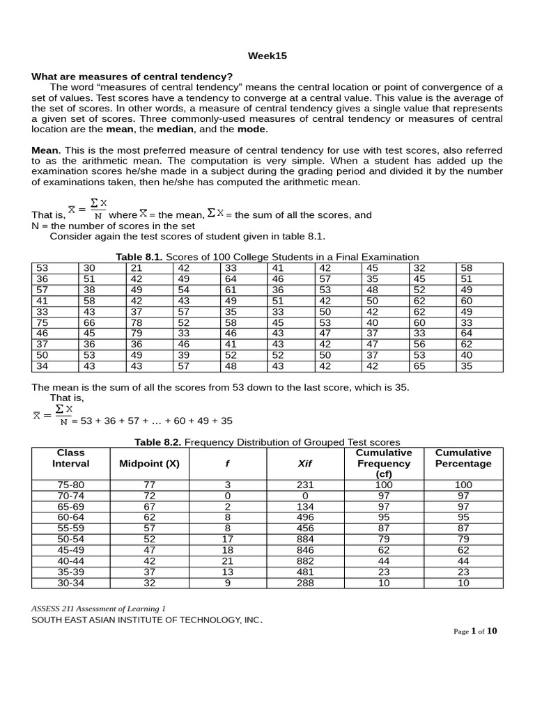 Assess 311final Module Week 15 17 Revised | PDF | Variance | Standard ...