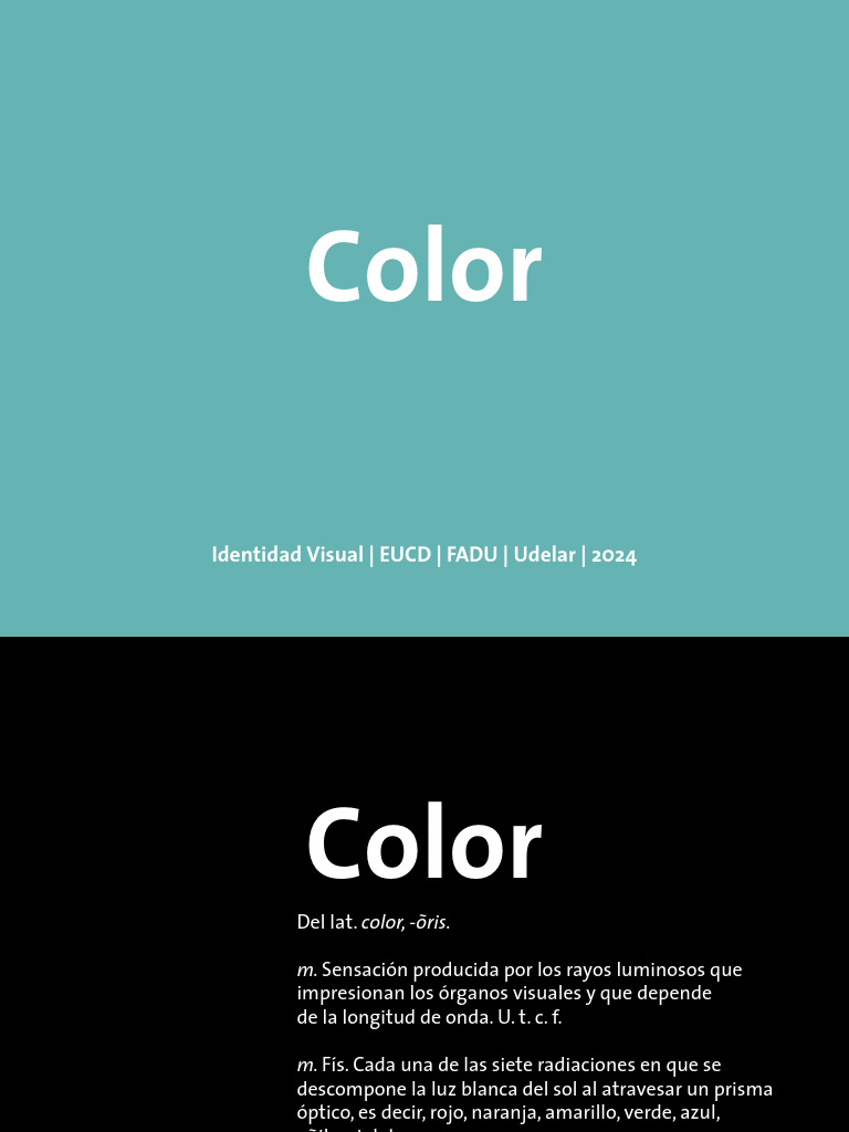 IV - Teórico Color - 2024-1 | PDF | Color | Matiz