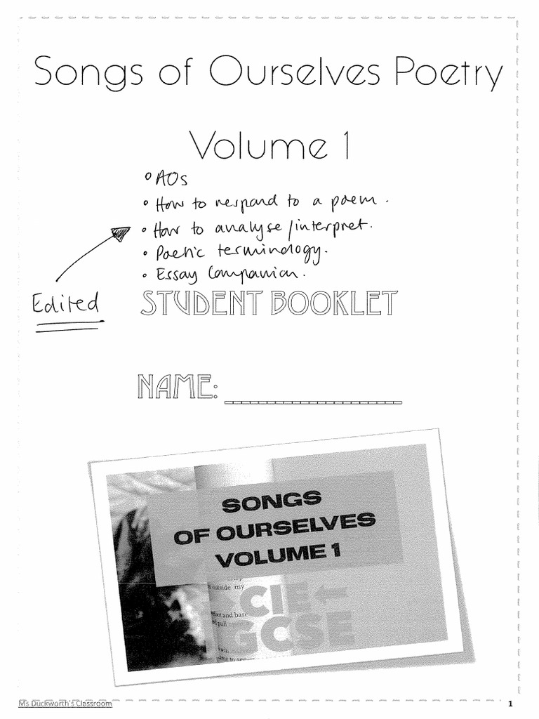 Poetry Booklet 'How To' Pages Only | PDF