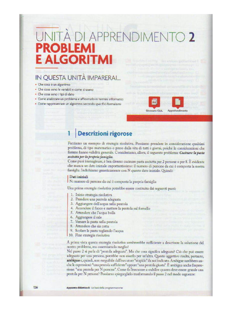 04 Problemi e algoritmi – Variabili – Tipi di dato – Rappresentazione | PDF