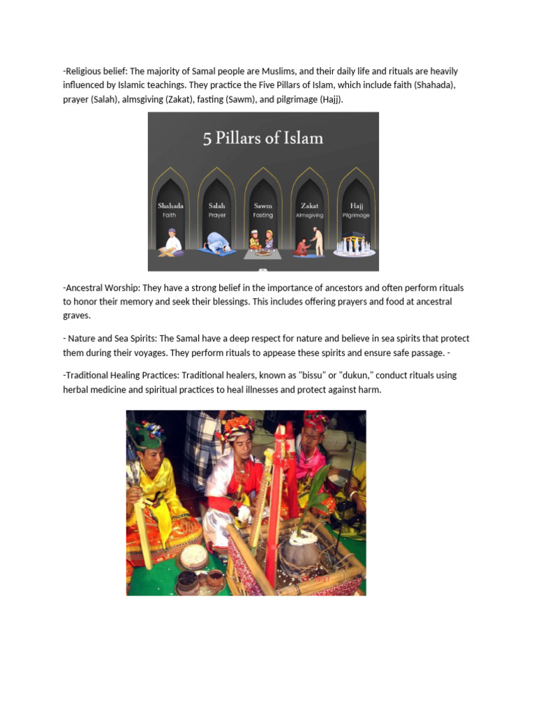 Samal Religious and Cultural Practices | PDF