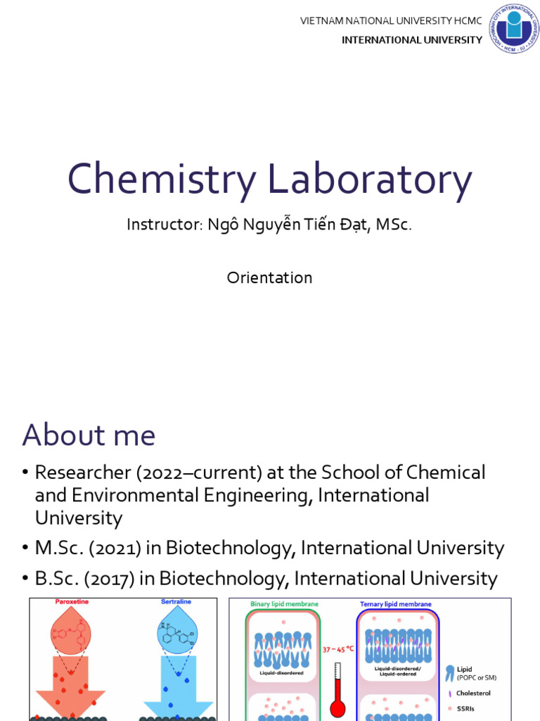 ChemLab Orientation | PDF | Sodium Hydroxide | Chemistry