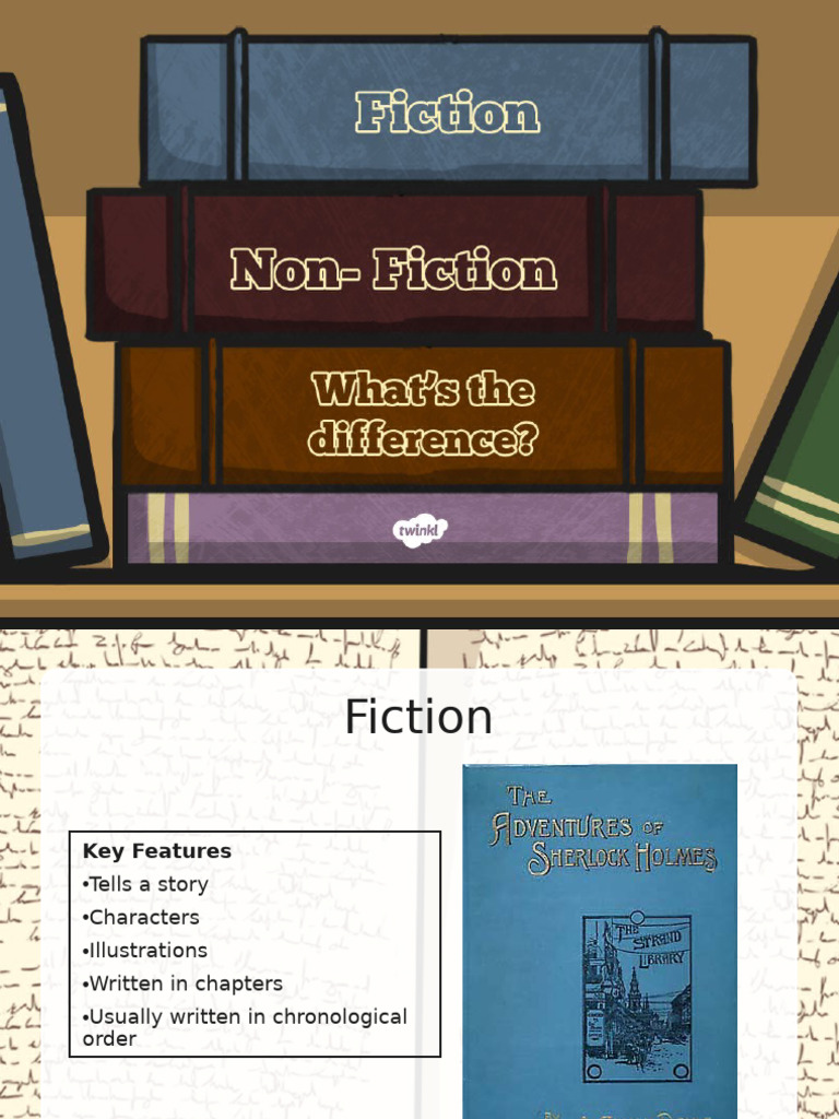 Fiction vs Non-Fiction Features Guide | PDF | Non Fiction | Books