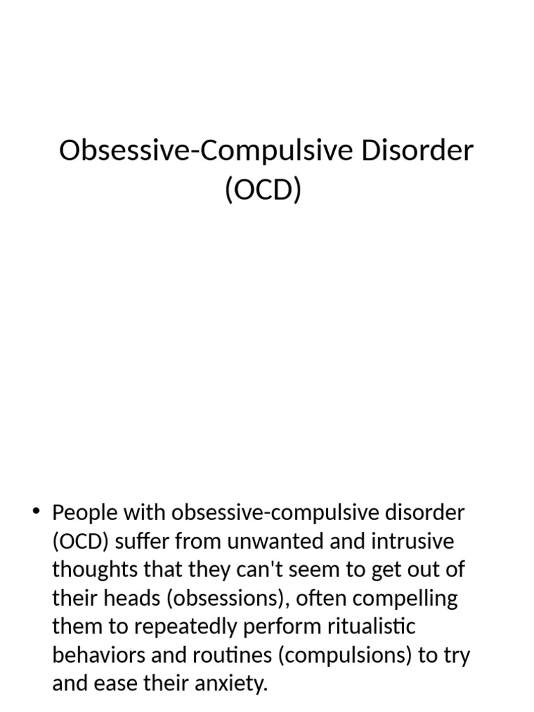 Understanding Obsessive-Compulsive Disorder | PDF | Obsessive ...