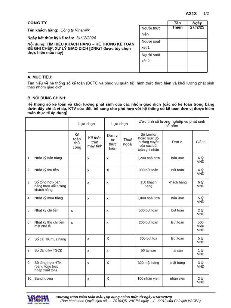 A313 - Tim Hieu KH - He Thong Ghi Chep, Xu Ly Giao Dich (V) | PDF