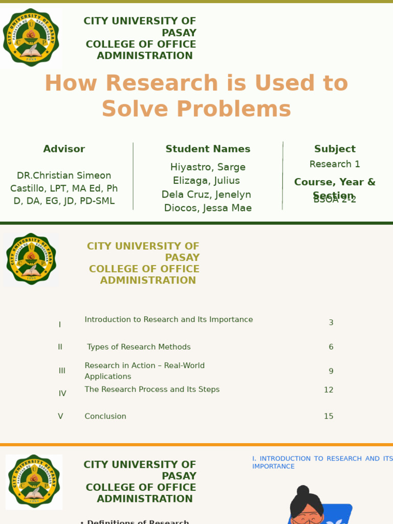 How Research Is Used To Solve Problems | PDF | Data | Procedural Knowledge