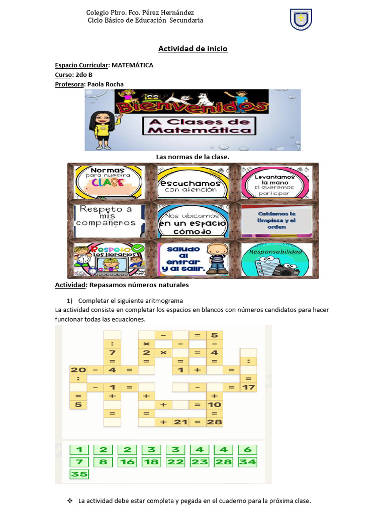 Actividad inicio 2B (1) | PDF