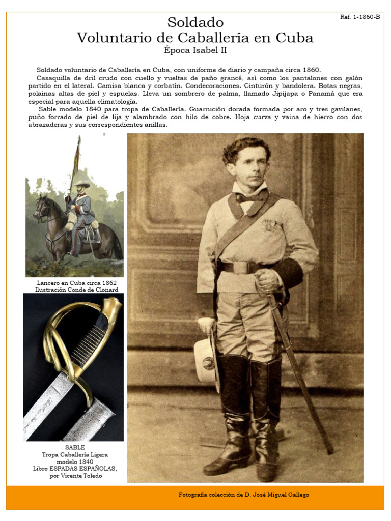 1860_soldado_caballería_Cuba | PDF