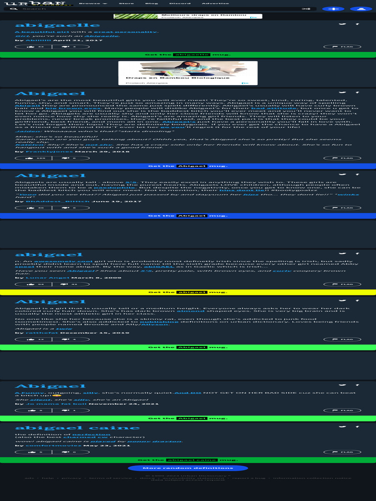 Urban Dictionary Abigaelle | PDF