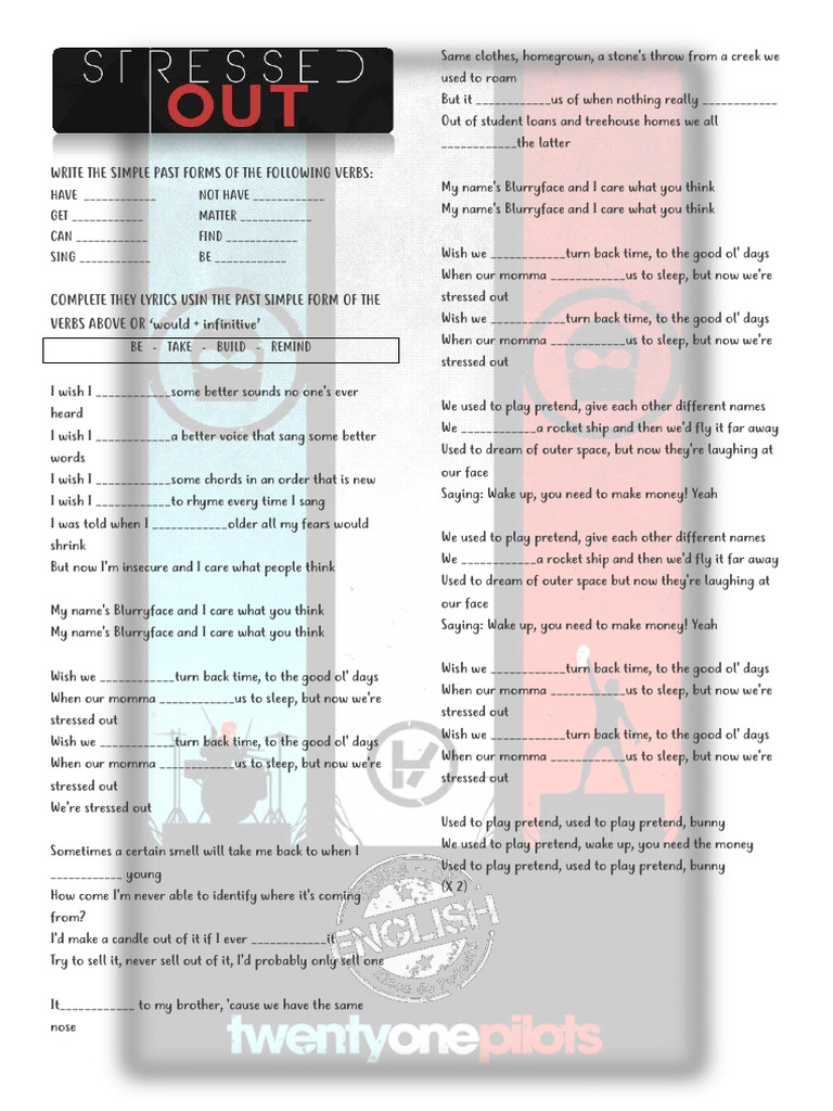 STRESSED OUT 21 PILOTS Wish | PDF