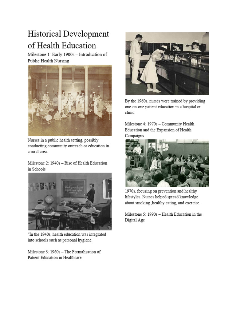 Historical Development of Health Education by Enriquez, Samantha C | PDF