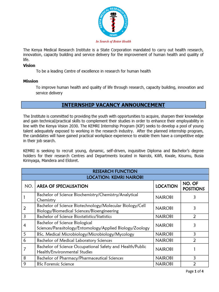 February Updated Internship Advertisement - 250206 - 160728 | PDF ...