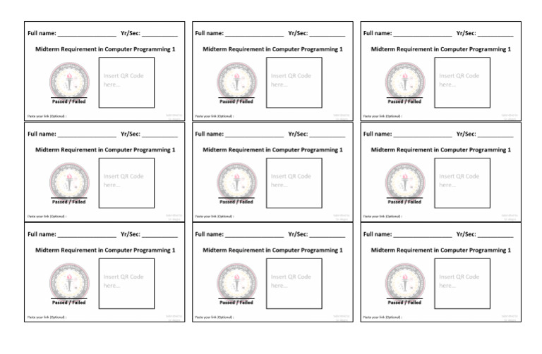 Midterm Certificate Submission Template | PDF