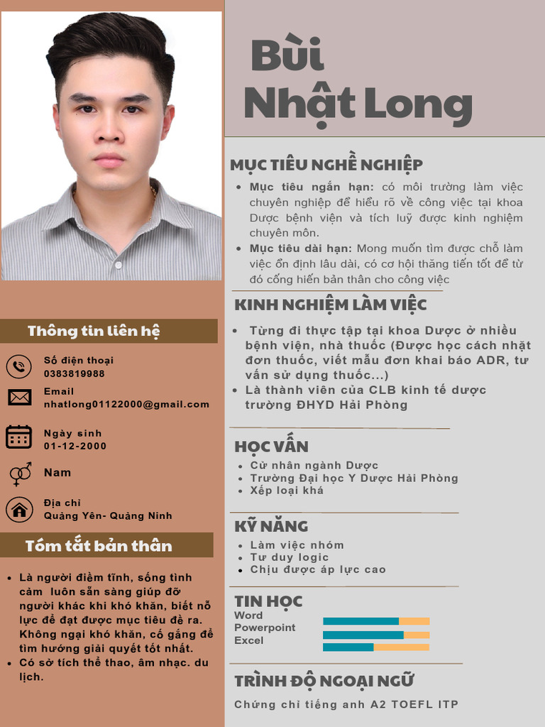 Cv-Bùi Nhật Long | PDF