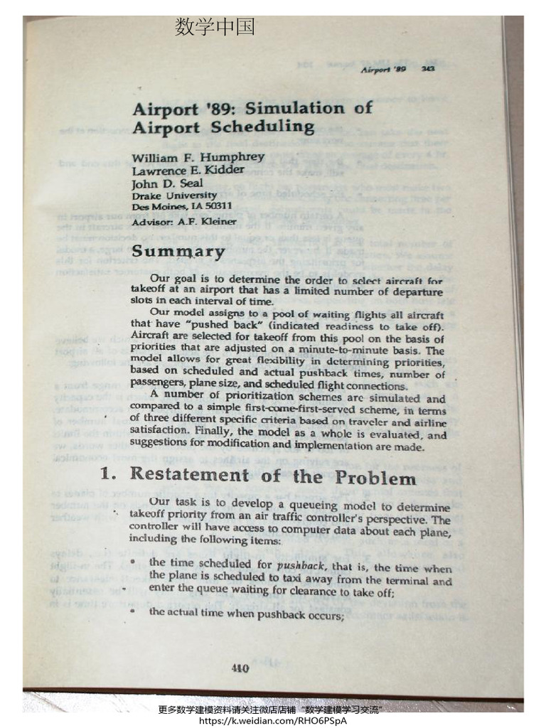 89 Simulation of Airport Scheduling | PDF