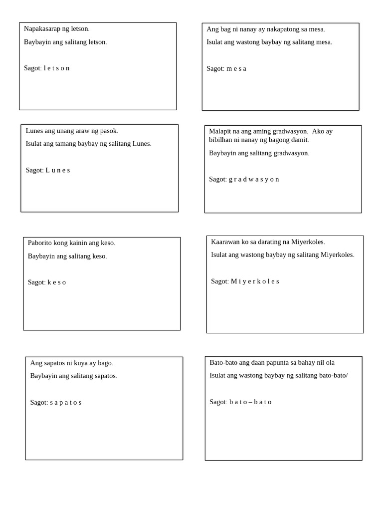 SPELLING EASY & MODERATE | PDF