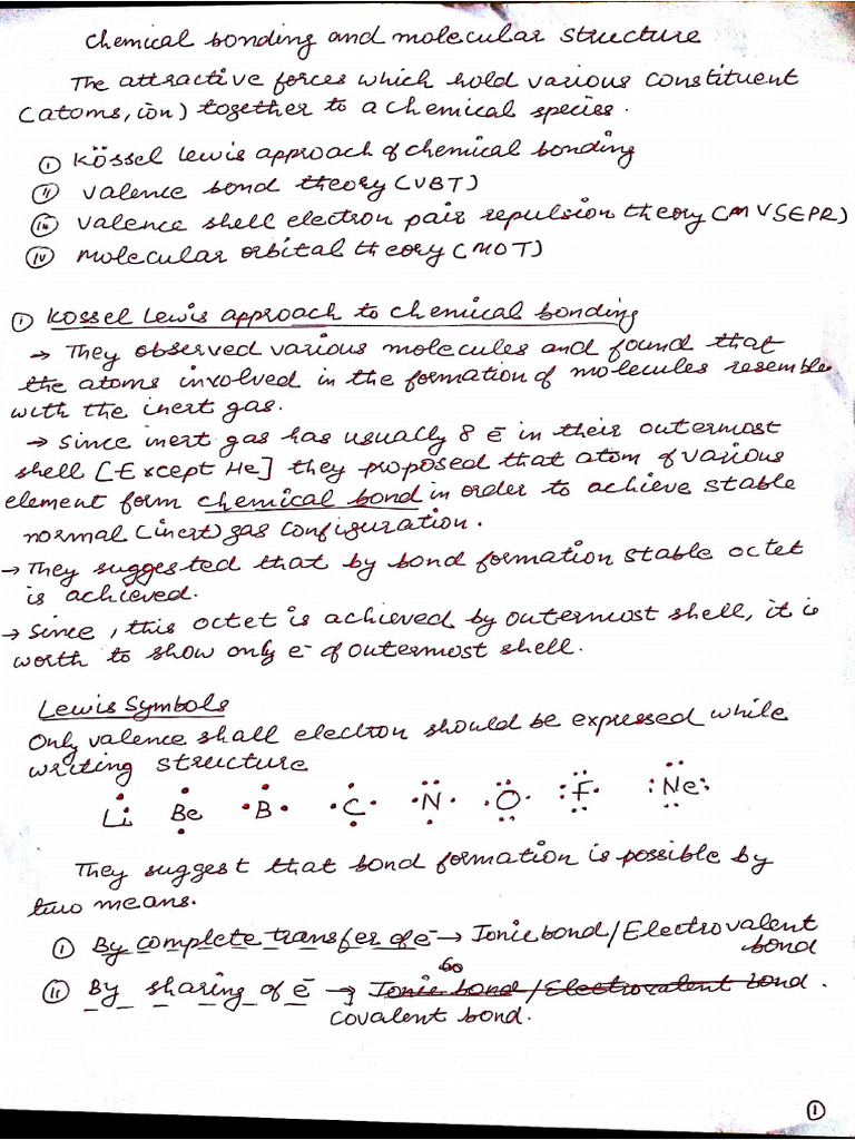 Chemical Bonding | PDF