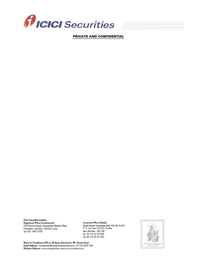 ICICI Securities Job Offer for Ambika | PDF | Trade Secret | Employment