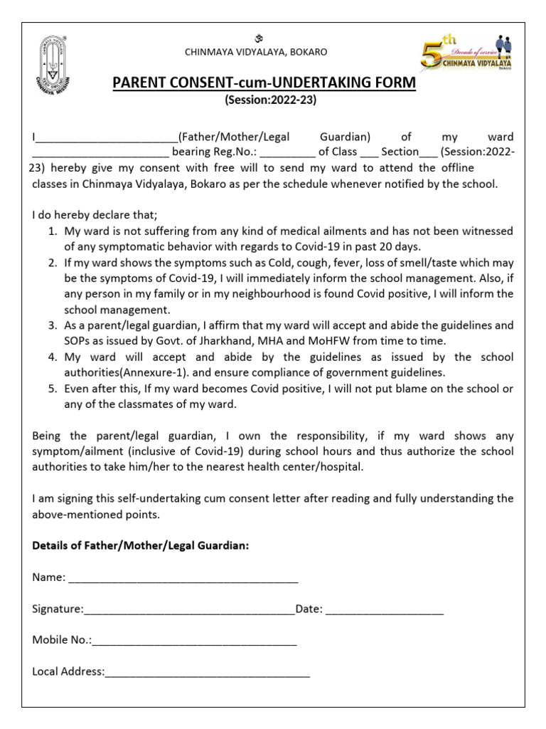Consent Form and Student Guidelines - 2 | PDF