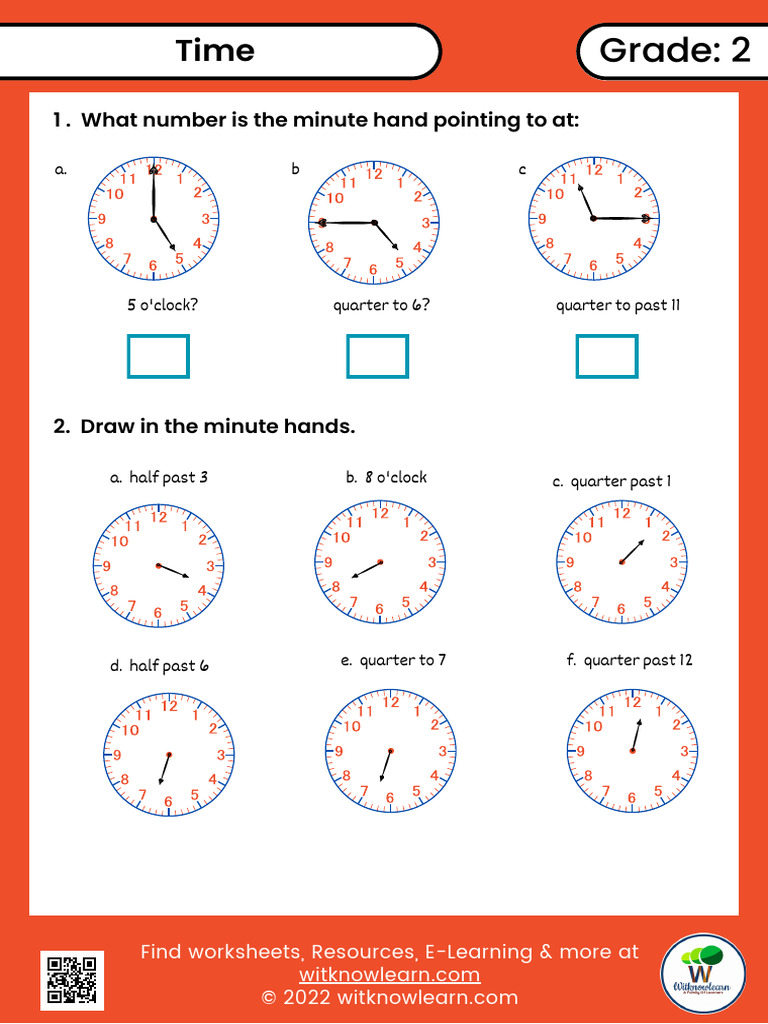 Time Worksheet For Grade 2 Time For Class 2 0 2023 20 04 113422 | PDF