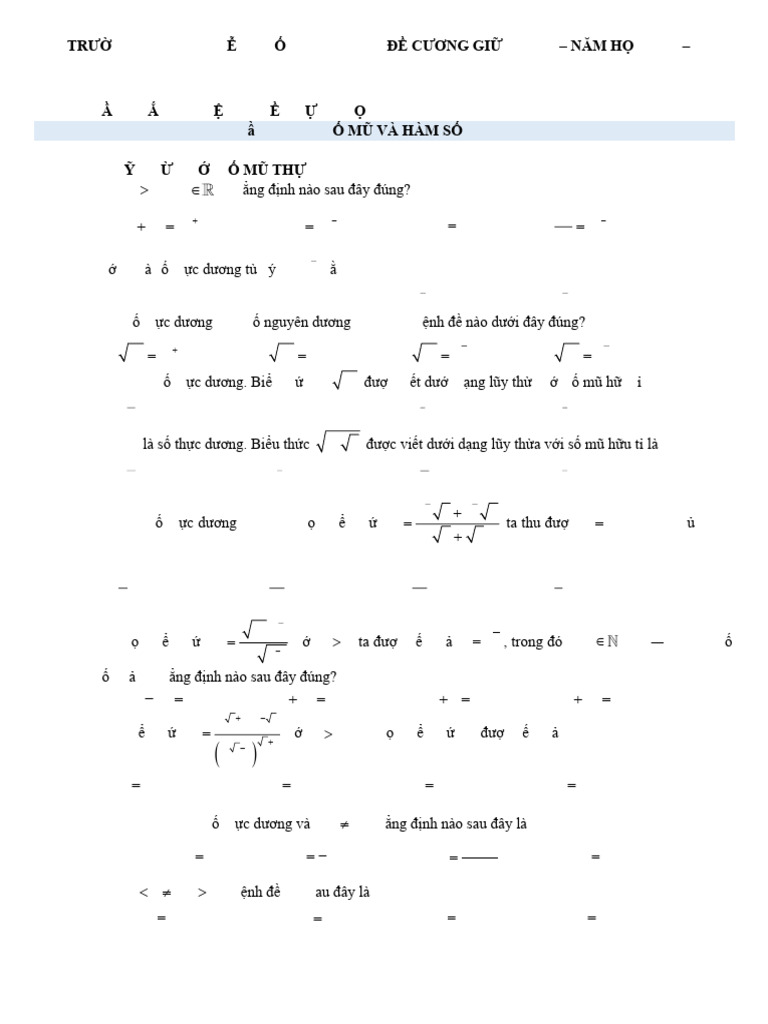 11 - Đc Ôn Tập Gkii 24 - 25 | PDF