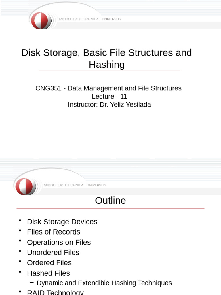 Disk Storage & File Structures Lecture | PDF | Computer Data Storage | Disk Storage