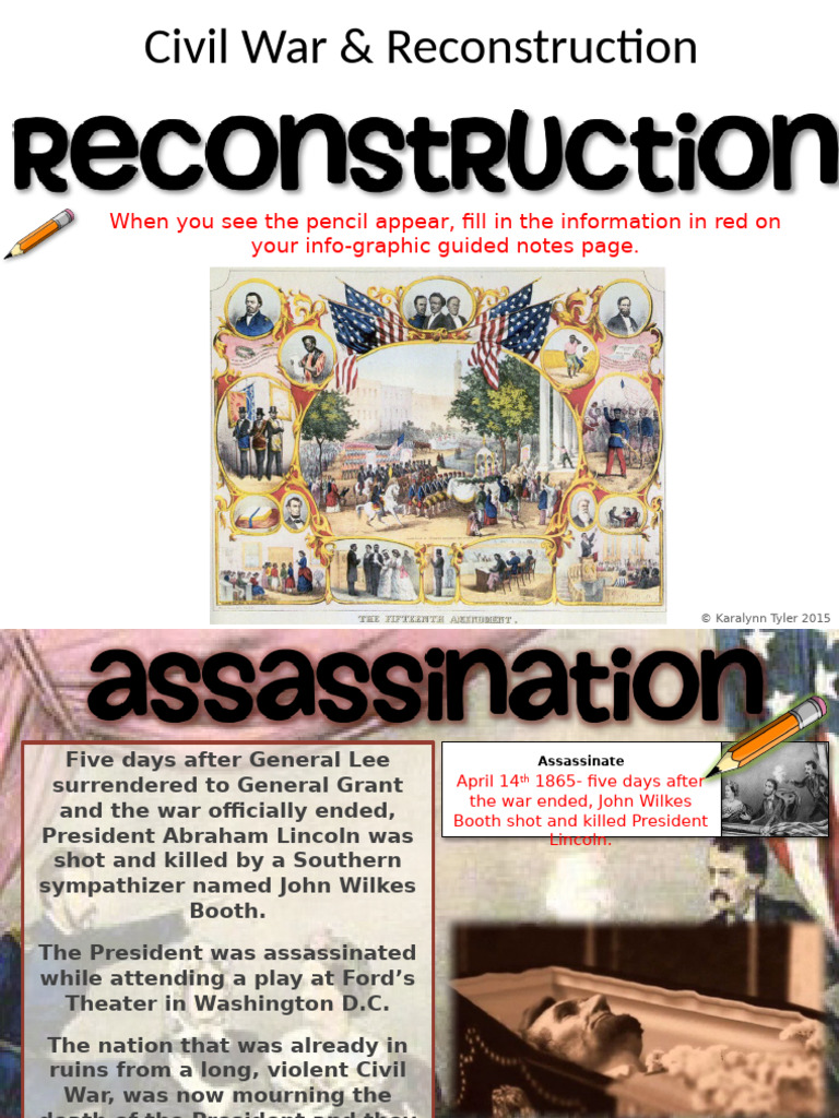Reconstruction PowerPoint | PDF | Reconstruction Era | Freedman