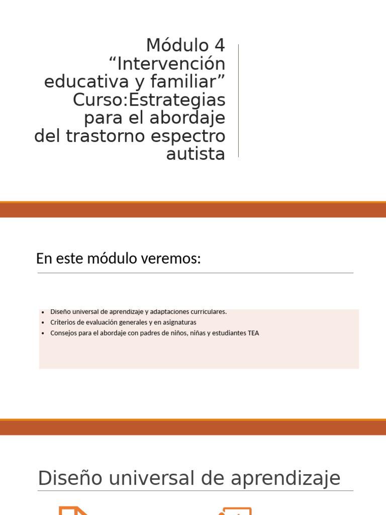 MODULO4 | PDF | Aprendizaje | Autismo