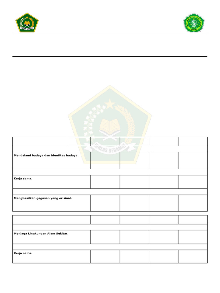 Rapor P5RA II.A_DEWI AYU NURIASIH_3164545798 | PDF