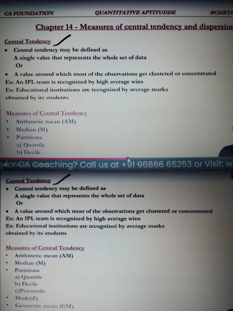 Measure of Central Tendency | PDF