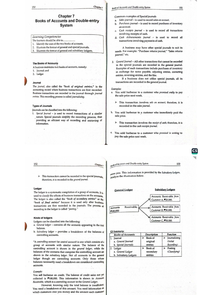 FABM1-Chapter-7-Books-of-Accounts-and-Double-Entry-System | PDF