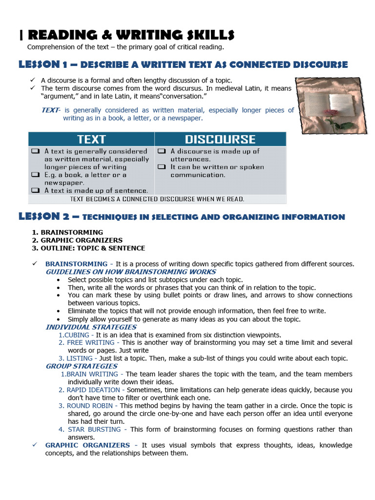 3rd Quarter RWS REVIEWER | PDF | Human Communication | Linguistics