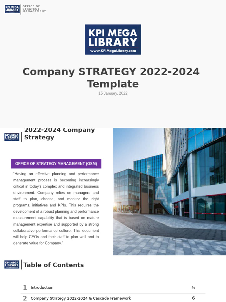 KML Strategy Template EN v1 | PDF | Innovation | Performance Indicator