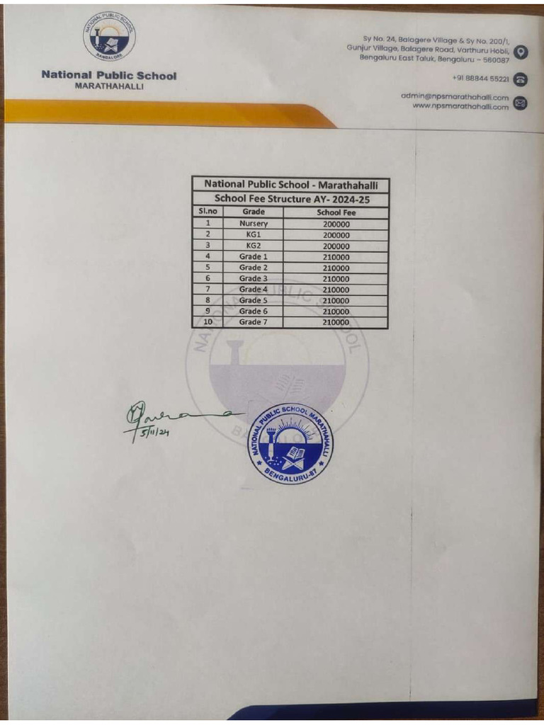 Fee Structure | PDF