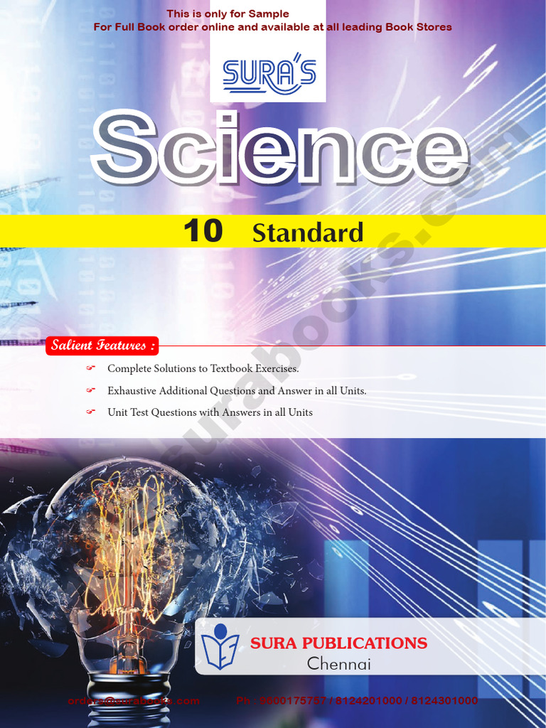 10th Science Sura Guide 2019 2020 Sample Materials English Medium | PDF ...