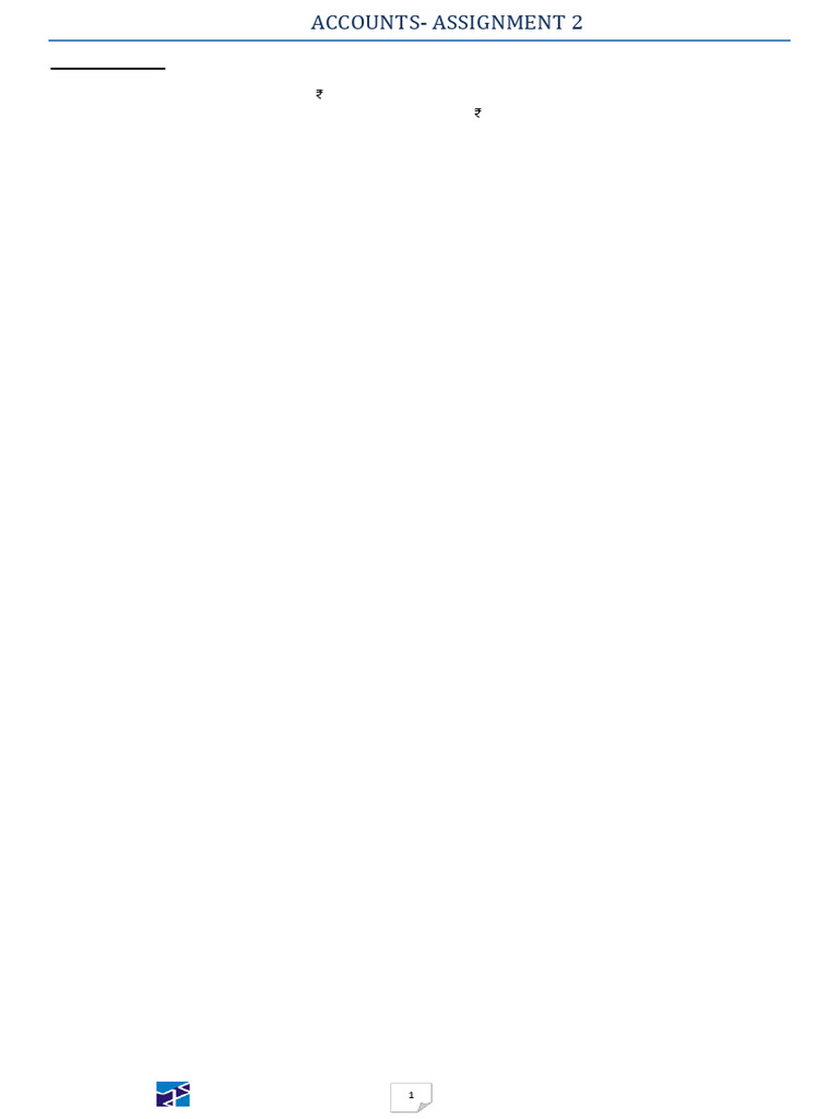 Foundation Acc Assignment 2 | PDF | Debits And Credits | Expense