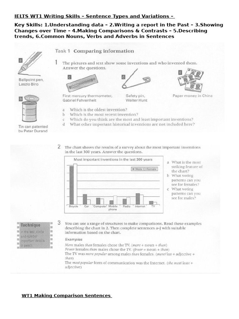 L1-L3 - WT1 Make Comparison Sent - Dec 2024 | PDF