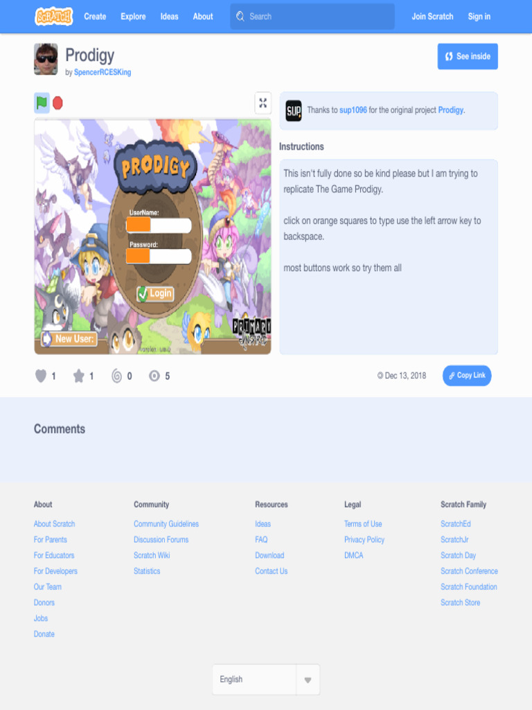 Prodigy On Scratch | PDF