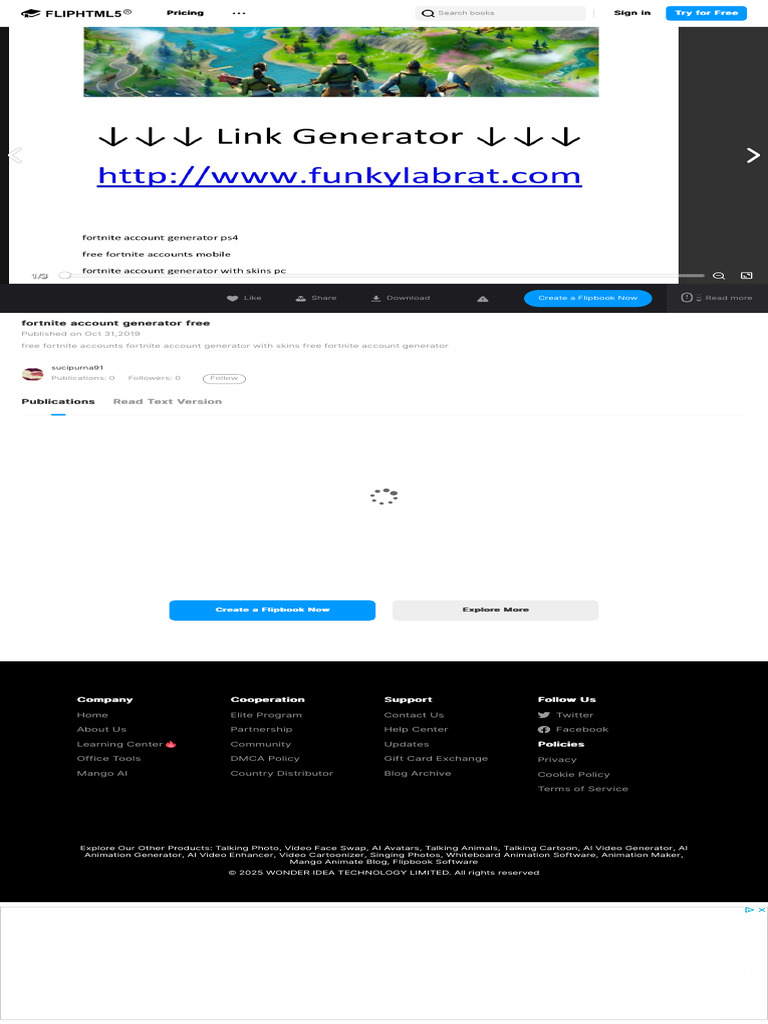 Fortnite Account Generator Free - Flipbook by Sucipurna91 FlipHTML5 ...