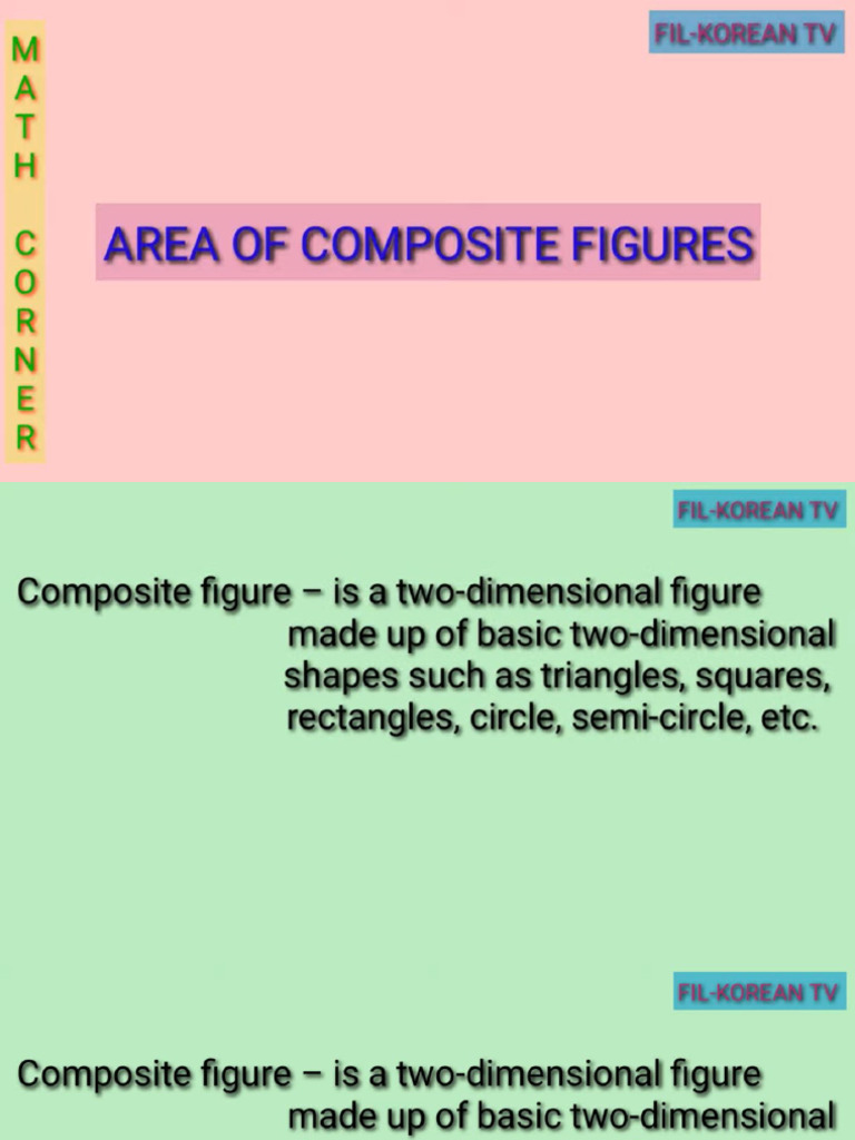 Area of Composite Figures | PDF