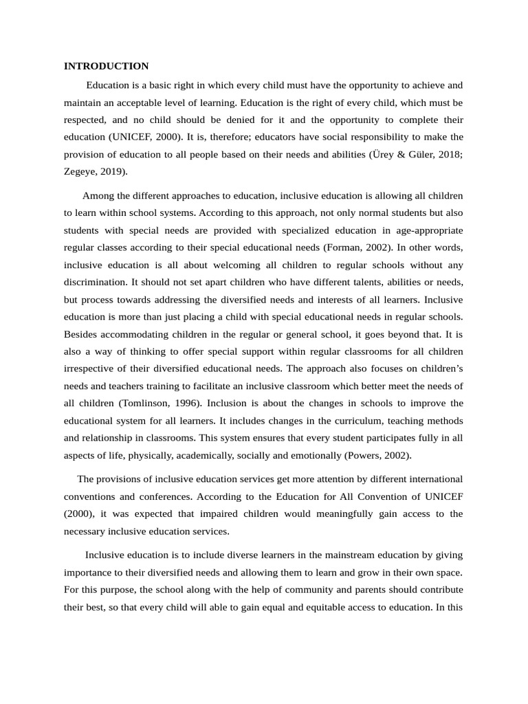 Inclusive Education for Visually Impaired Students | PDF | Visual ...