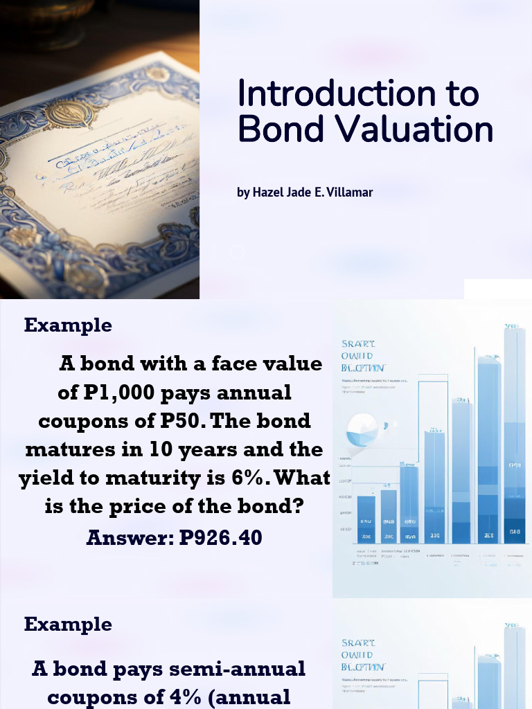 Bond Valuation Examples & Answers | PDF