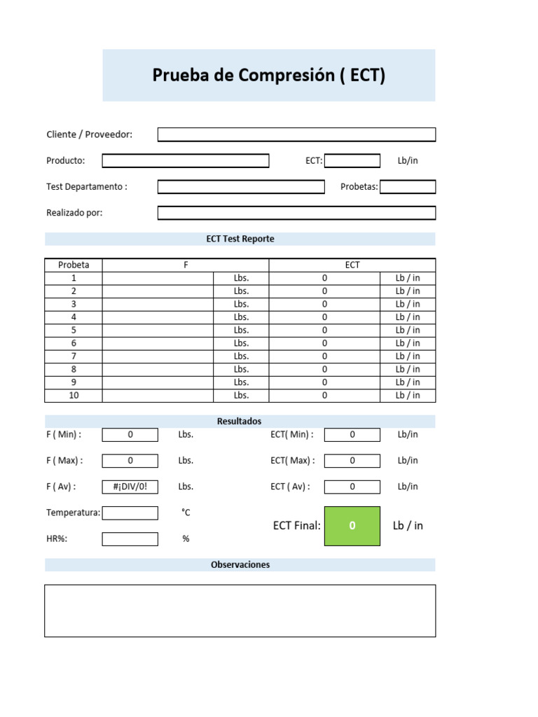 Formato TEST ECT | PDF