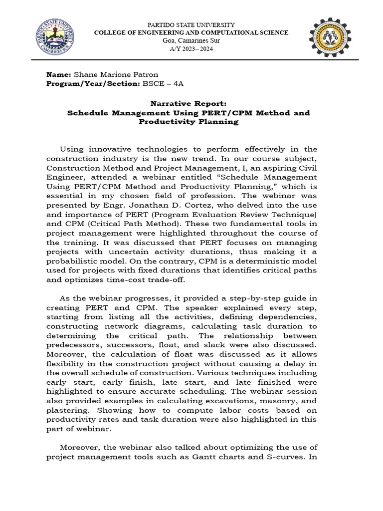 Narrative Report Training | PDF