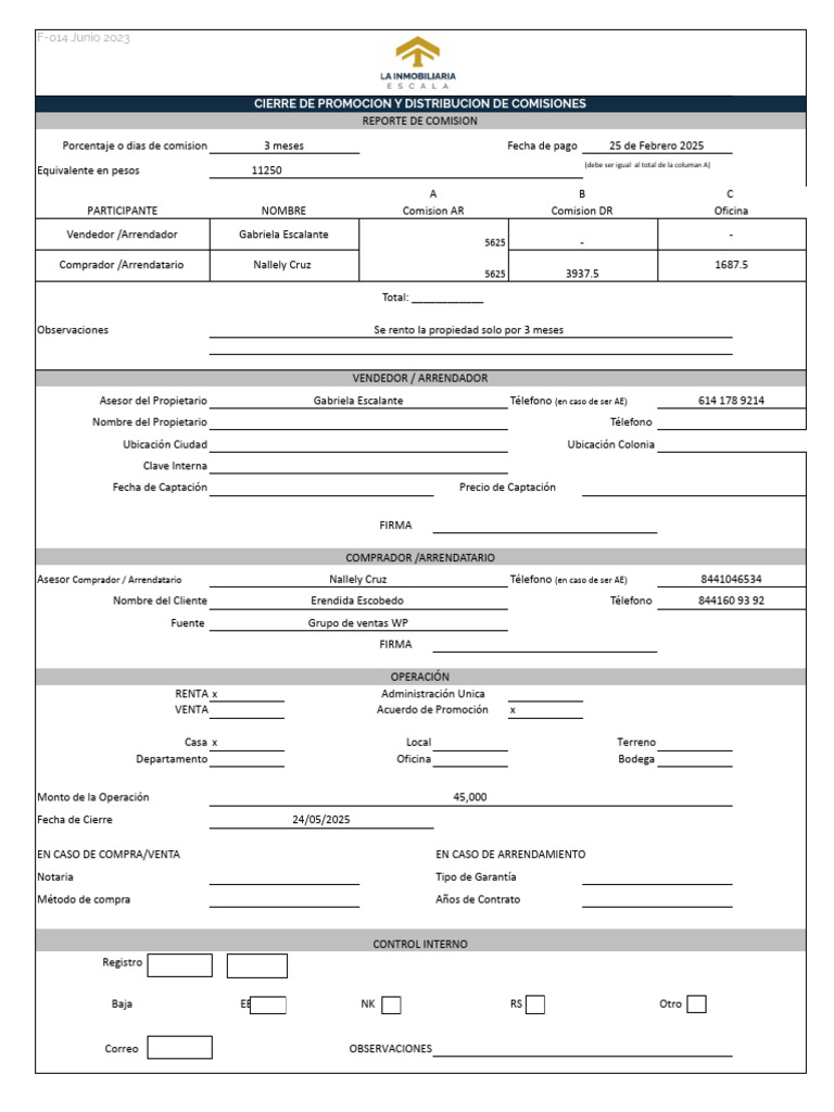 Reparto de Comisiones | PDF | Business