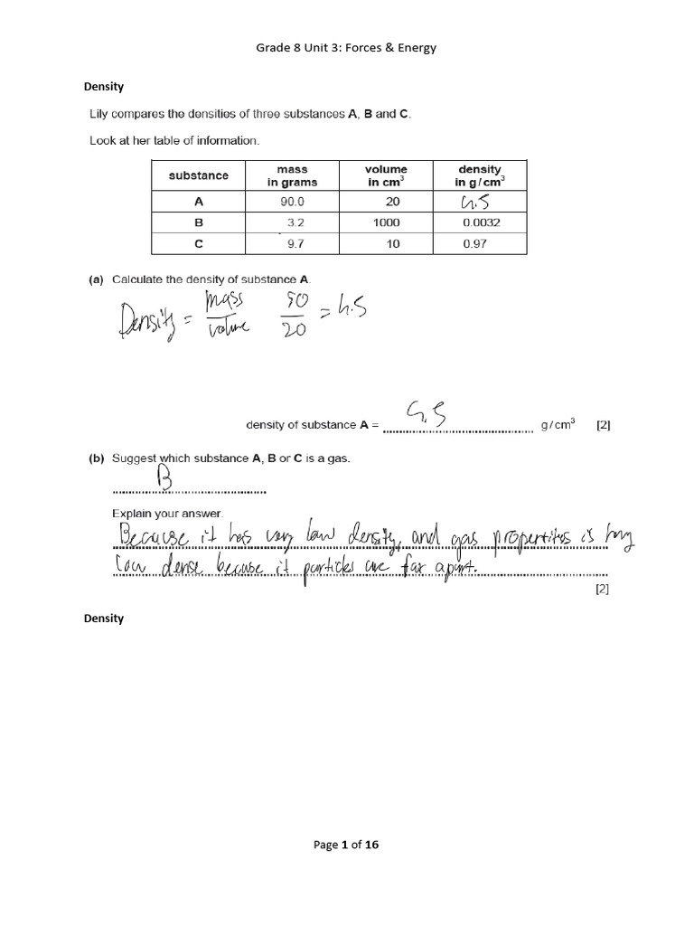 Unit 3 - Forces & Energy QP | PDF