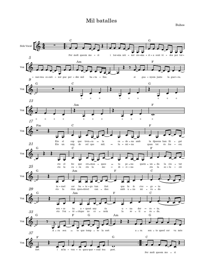 Mil Batalles Acords-1 | PDF