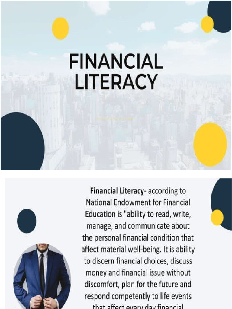 Financial Literacy | PDF